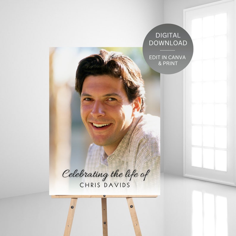 Editable Funeral Welcome Sign: Celebration of Life Decor (digital ...