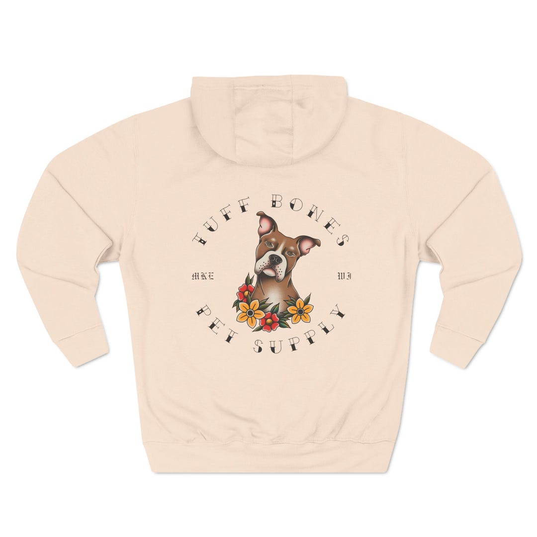 Pit Bull Traditional Tattoo Tuff Bones Hoodie - Etsy