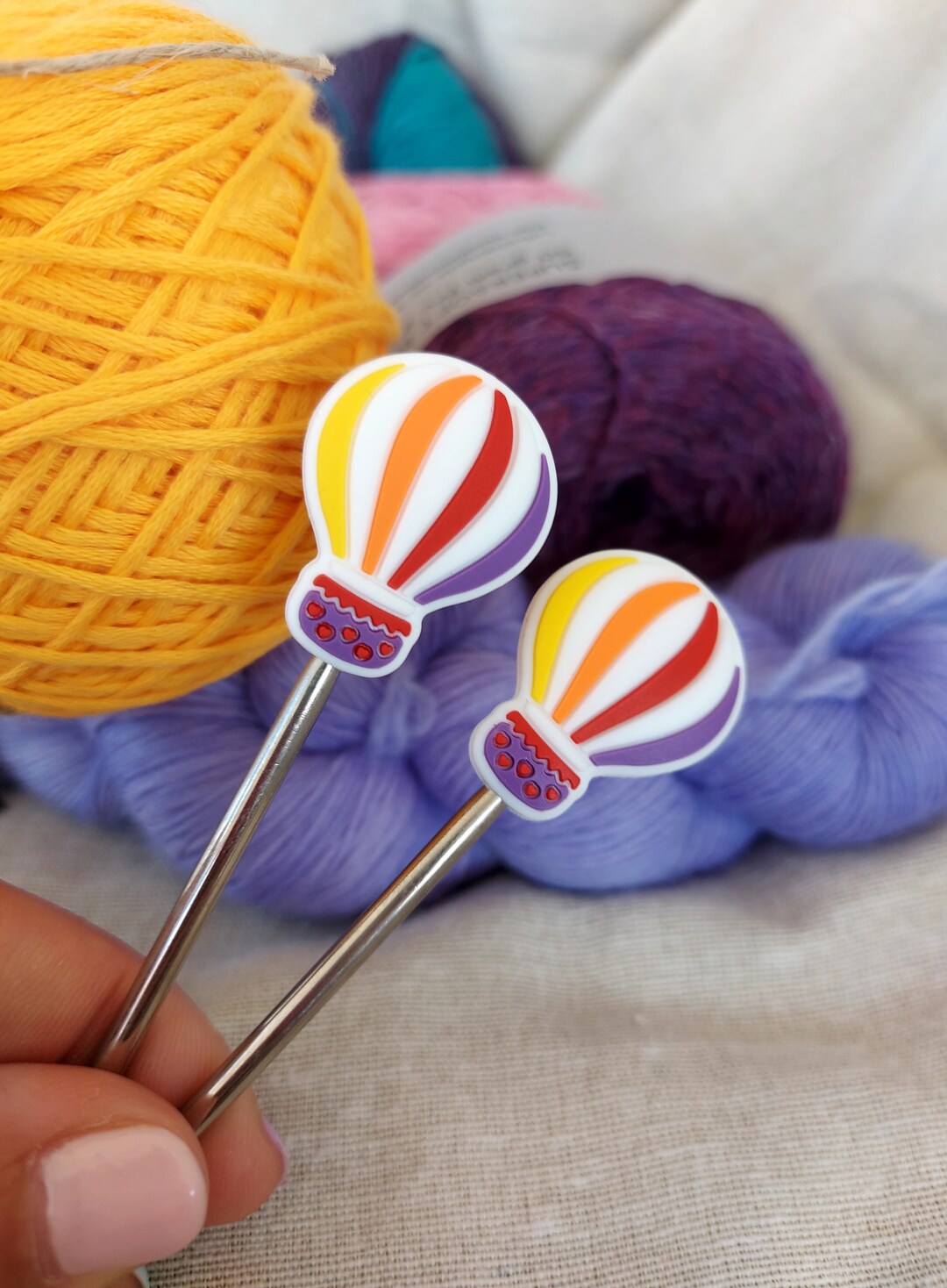 Hot Air Balloon New Colors Stitch Stoppers - Etsy Australia