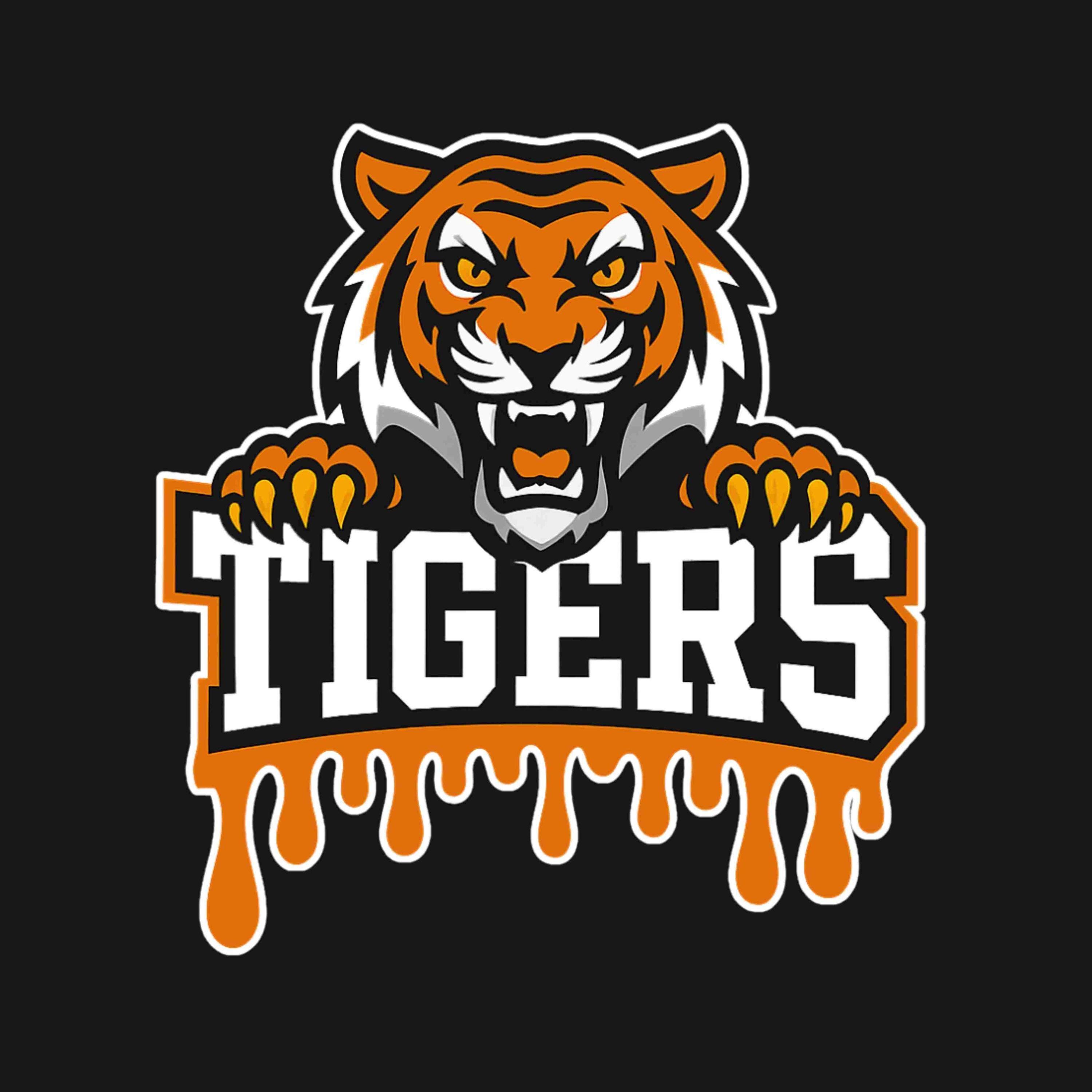 Tiger Drip PNG Bundle: Colorful Mascot Clipart for Sublimation (digital ...