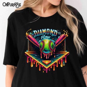 DIAMOND FLOW Png, Softball Drip PNG, Softball T-shirt , Softball Mom ...
