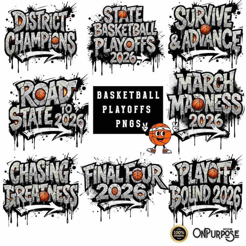 Basketball Playoffs PNG Bundle | DIGITAL DOWNLOAD - Etsy