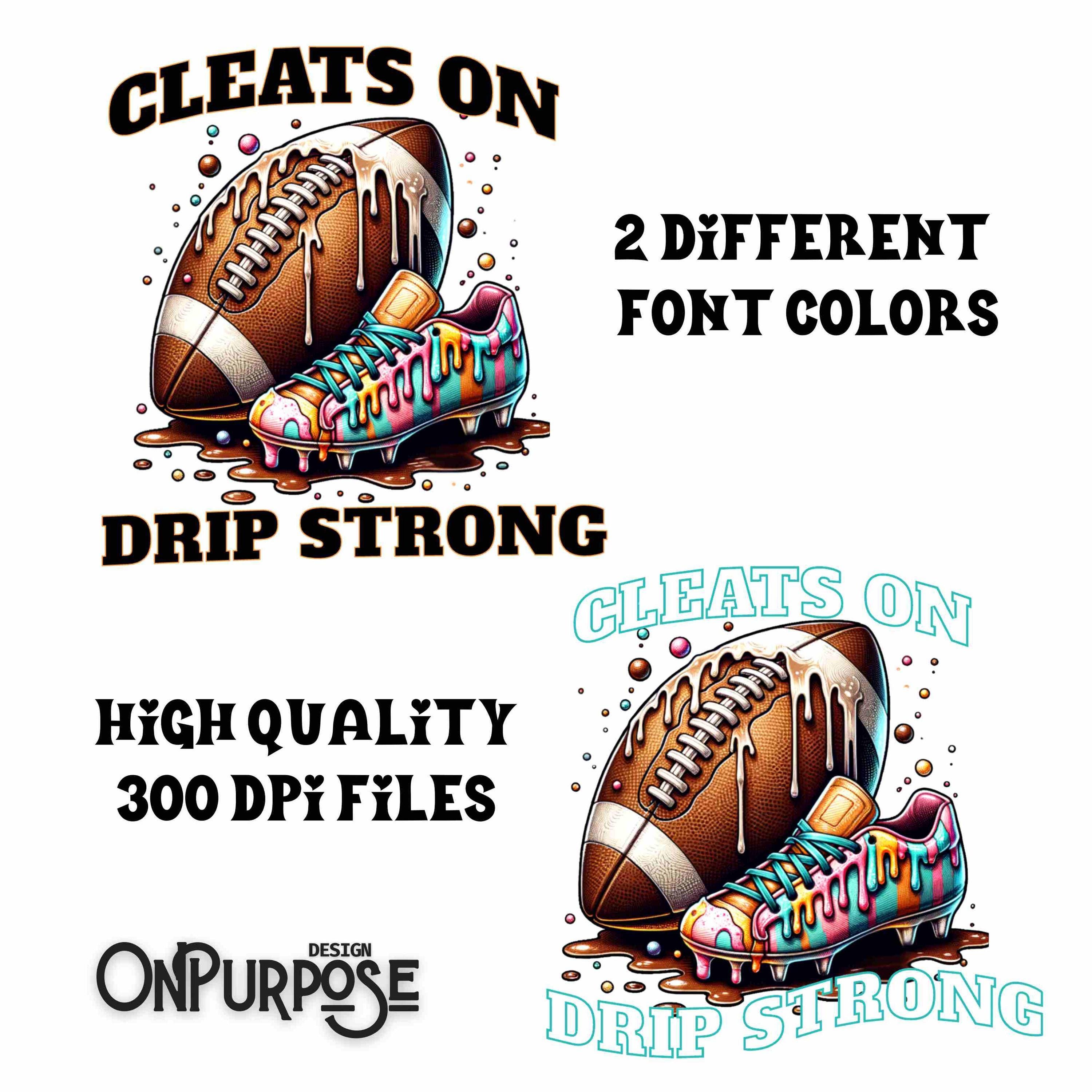 Dripping Football PNG: Game Day Sublimation Graphic (digital Download ...