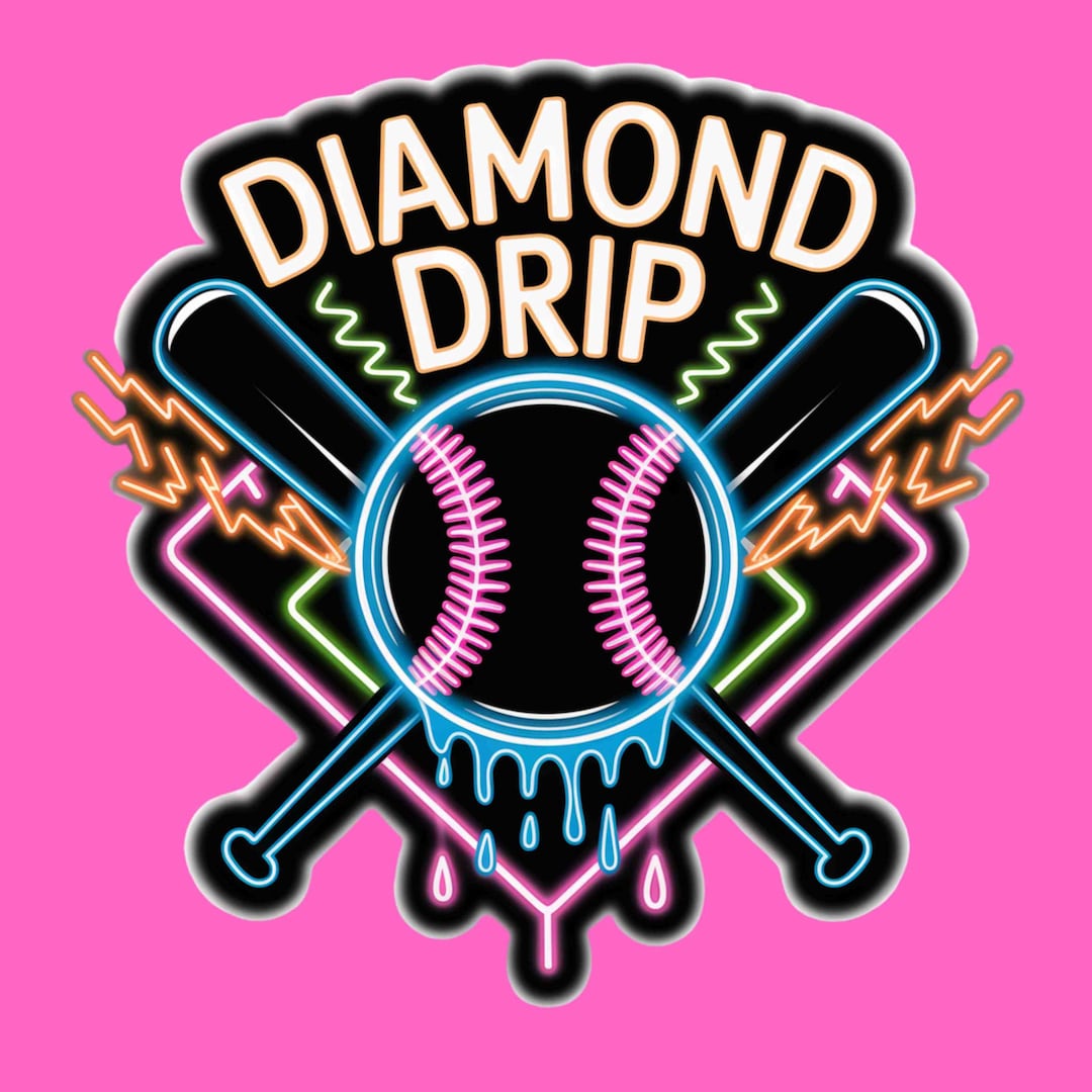 DIAMOND DRIP Png, Softball Drip PNG, Baseball Drip Png, Softball T ...