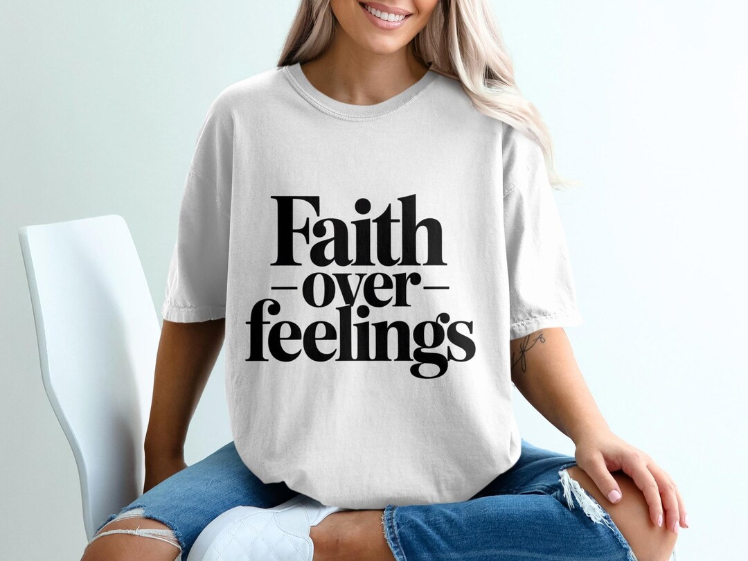 Faith Over Feelings Jesus Art - Digital SVG and PNG Files - Etsy
