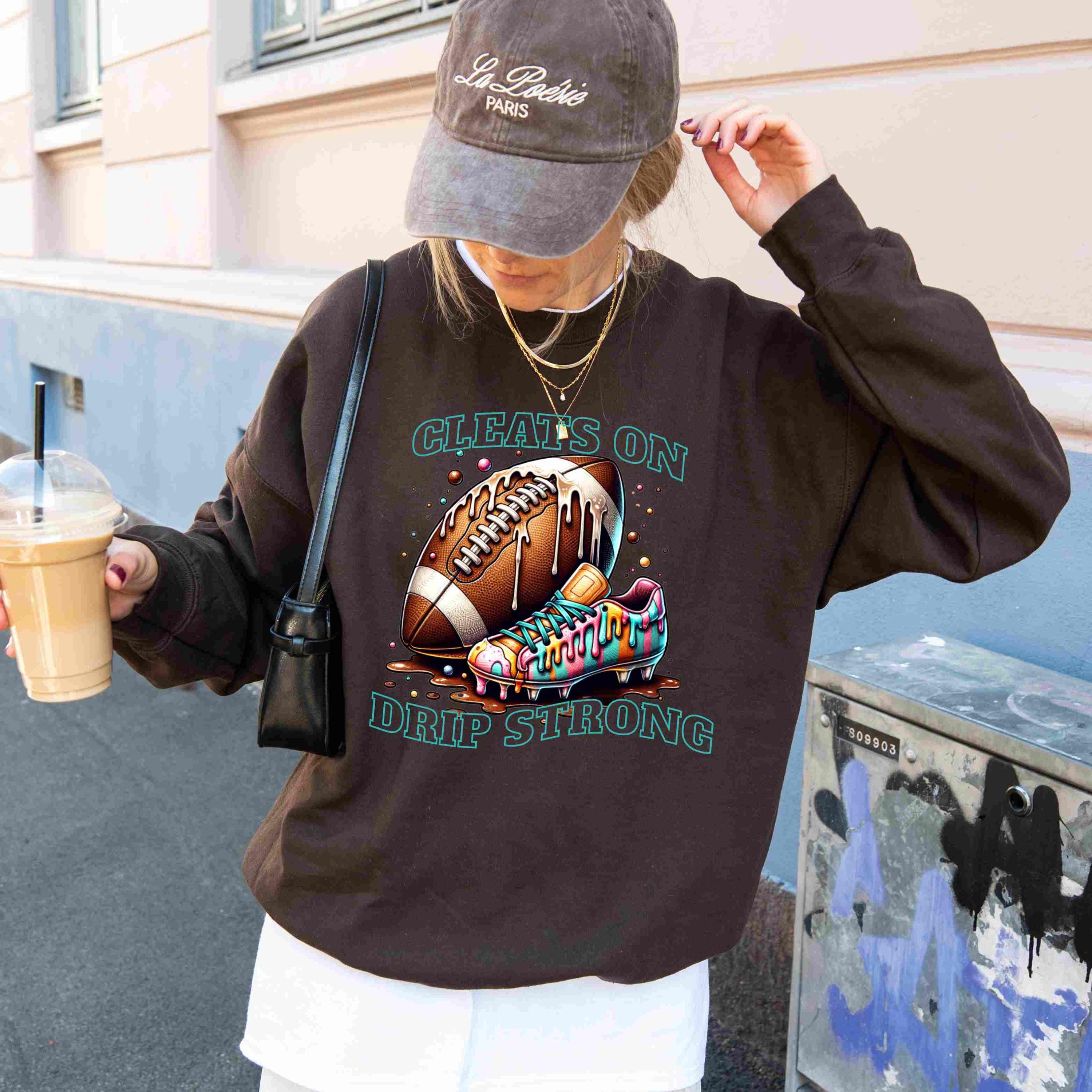 Dripping Football PNG: Game Day Sublimation Graphic (digital Download ...