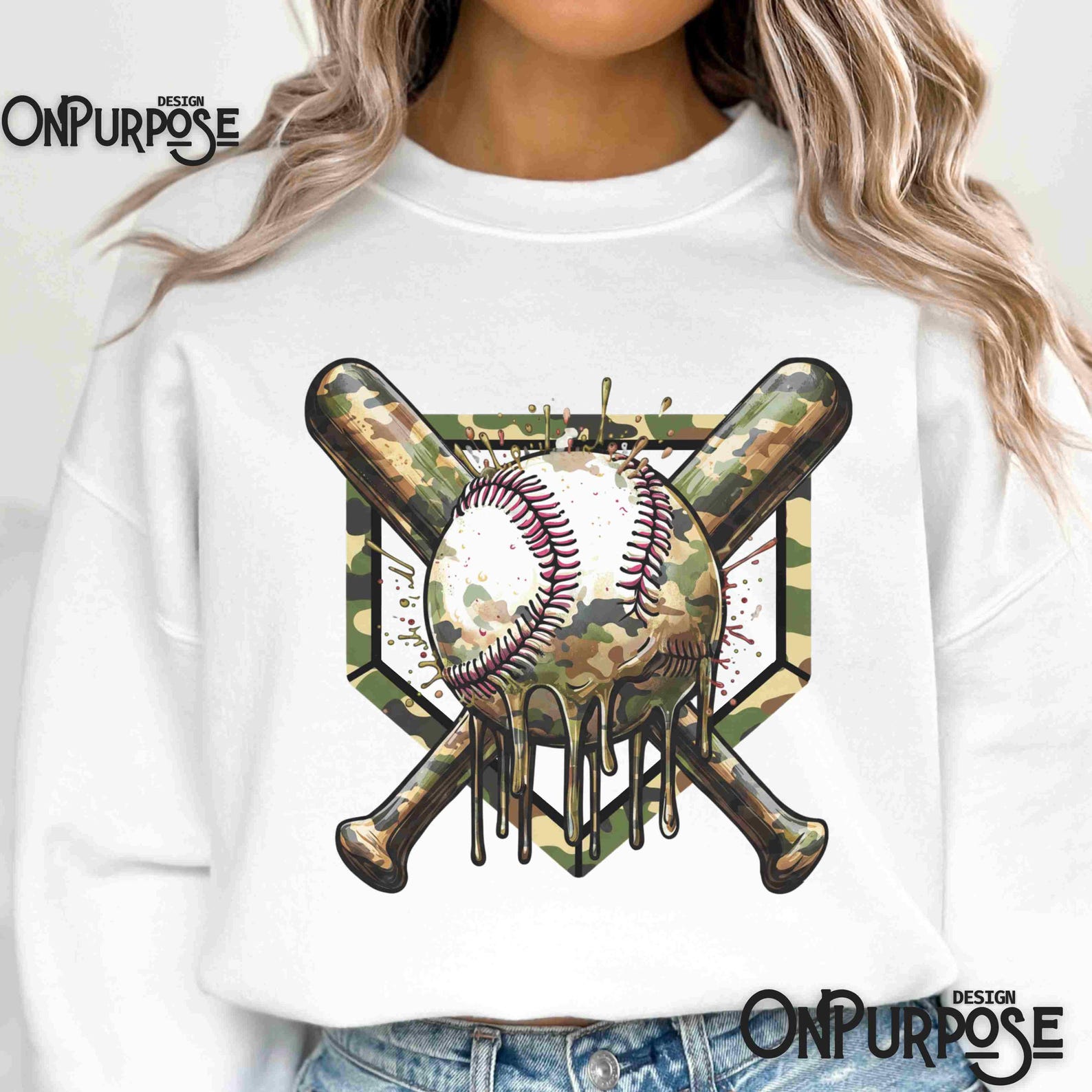 Camo Baseball PNG Bundle – Military Camouflage Baseball Drip Design - Etsy