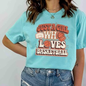Girl Basketball Retro T-shirt Design: Basketball Mom Gift (digital ...