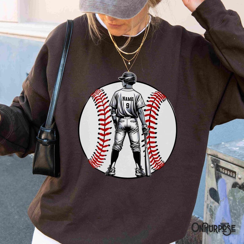 Custom Baseball Player PNG: Personalized Sublimation Design (digital ...