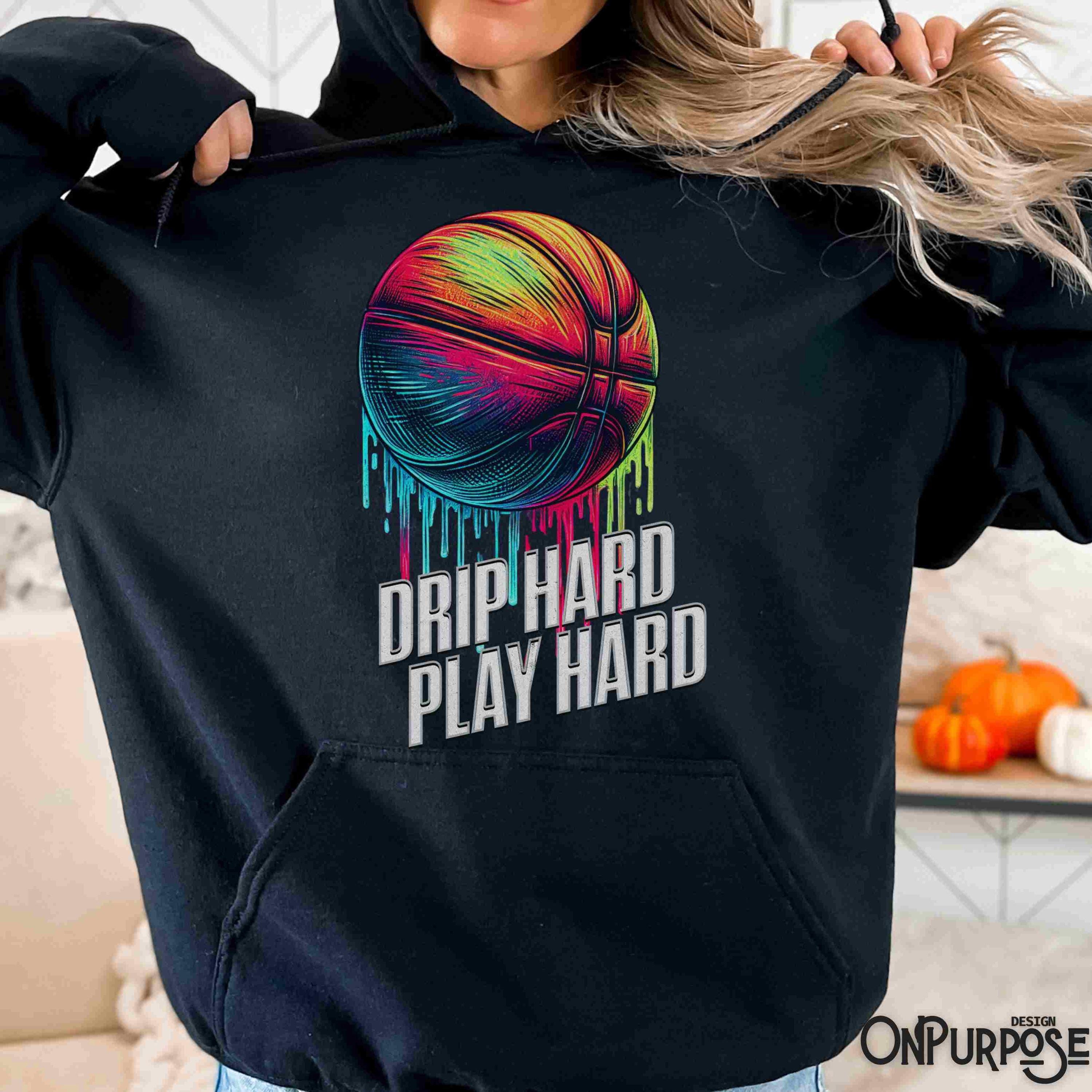 Neon Basketball Drip PNG: Sublimation Design (digital Download) - Etsy