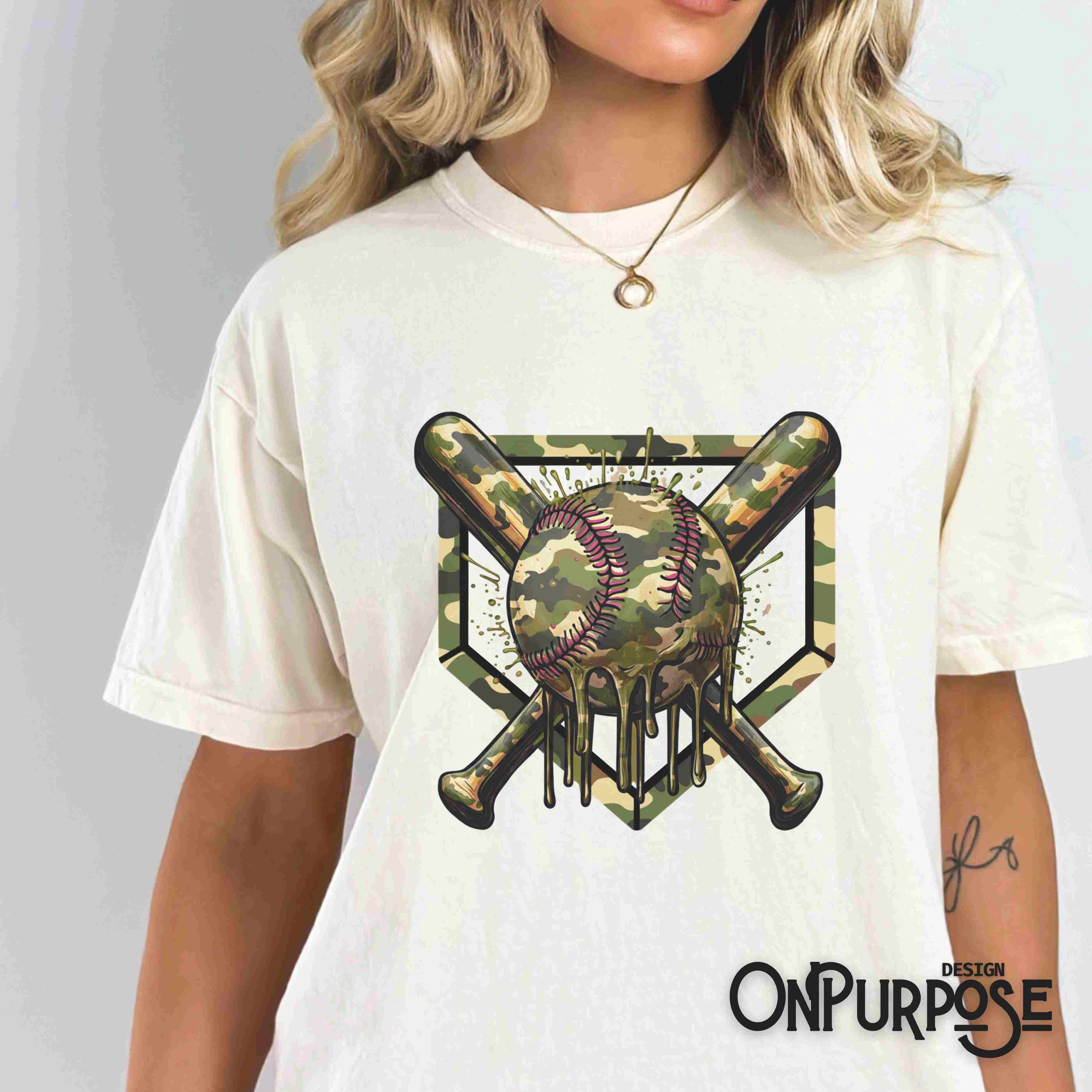 Camo Baseball PNG Bundle – Military Camouflage Baseball Drip Design - Etsy