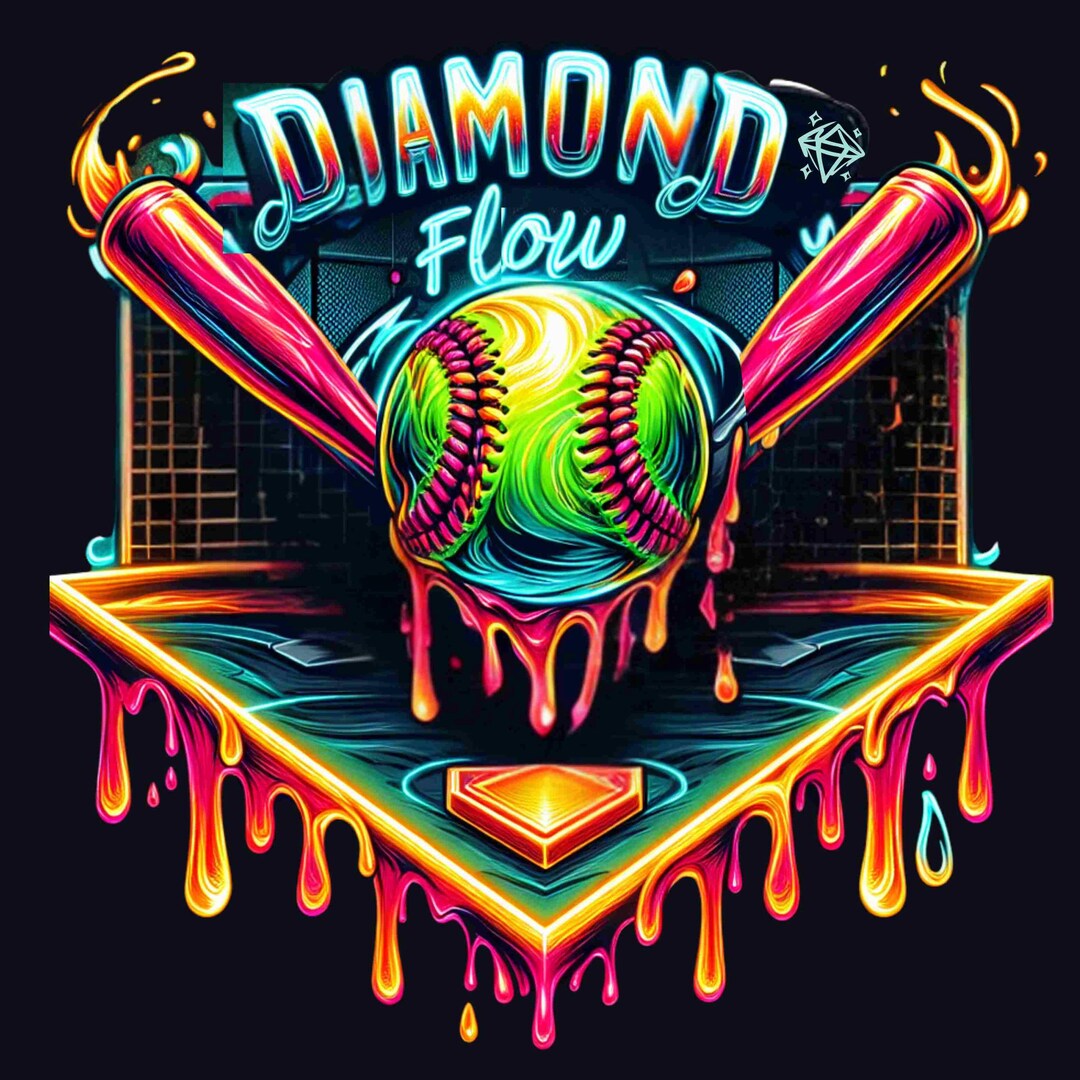 DIAMOND FLOW Png, Softball Drip PNG, Softball T-shirt , Softball Mom ...