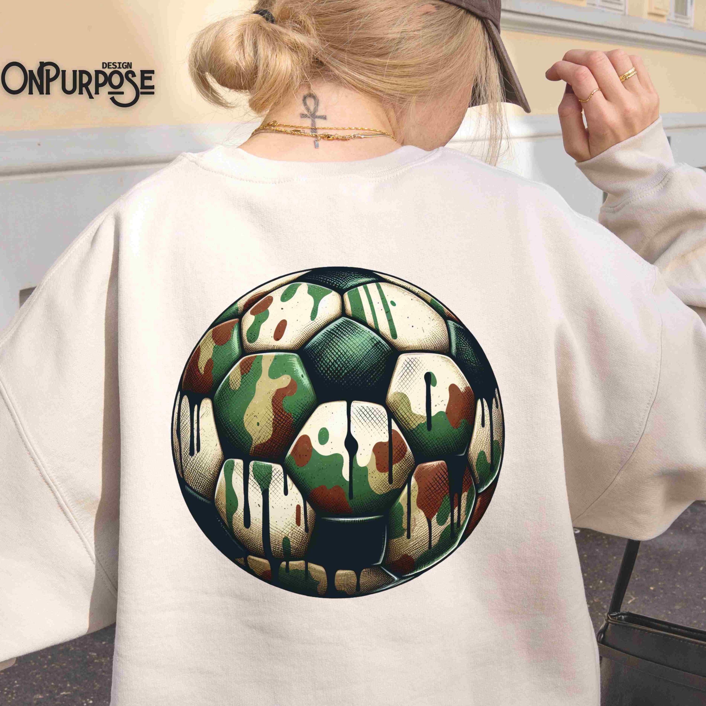 Camo Drip Soccer Ball PNG: Camouflage Clipart for Sublimation (digital ...