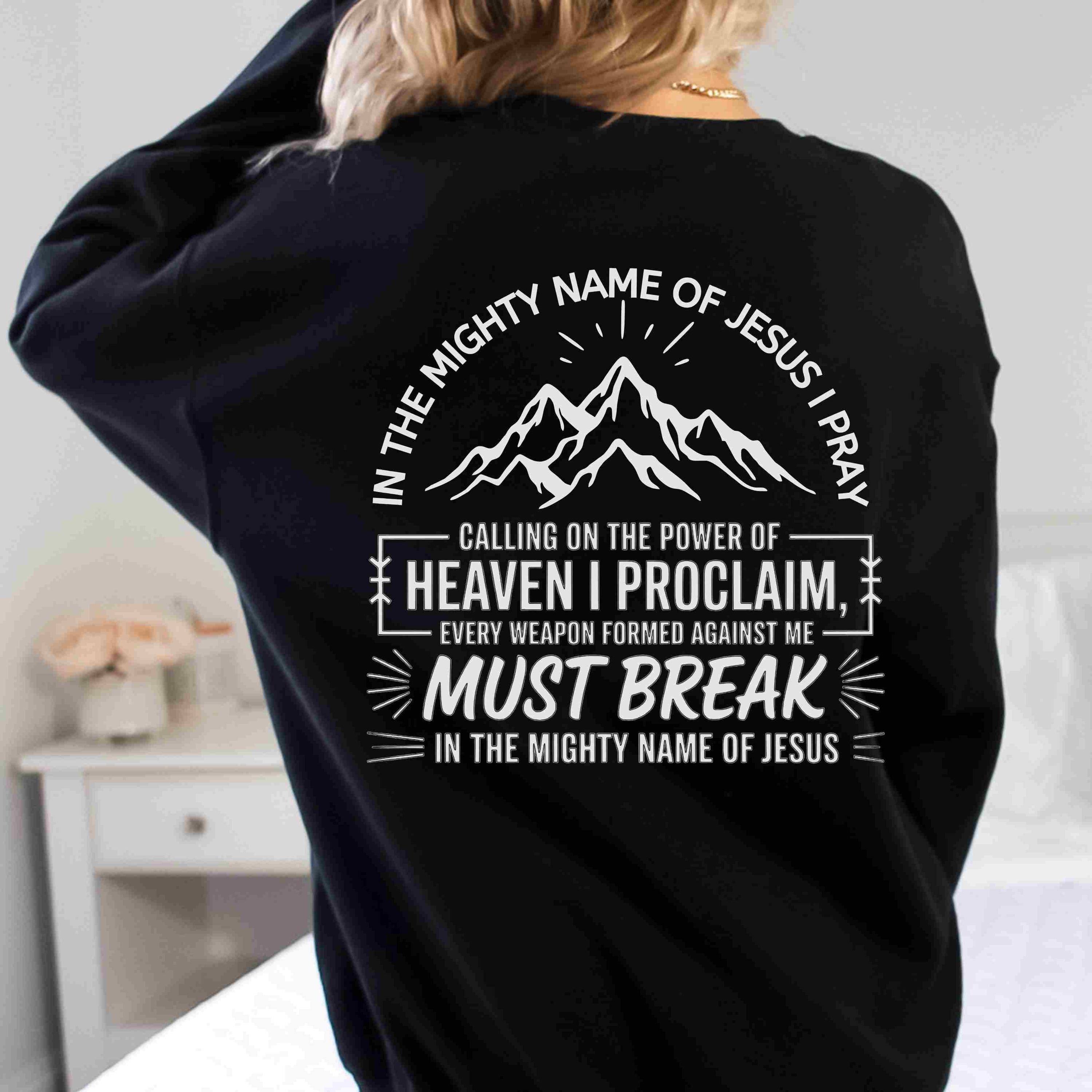 Mighty Name of Jesus PNG: Christian Apparel Design (digital Download ...
