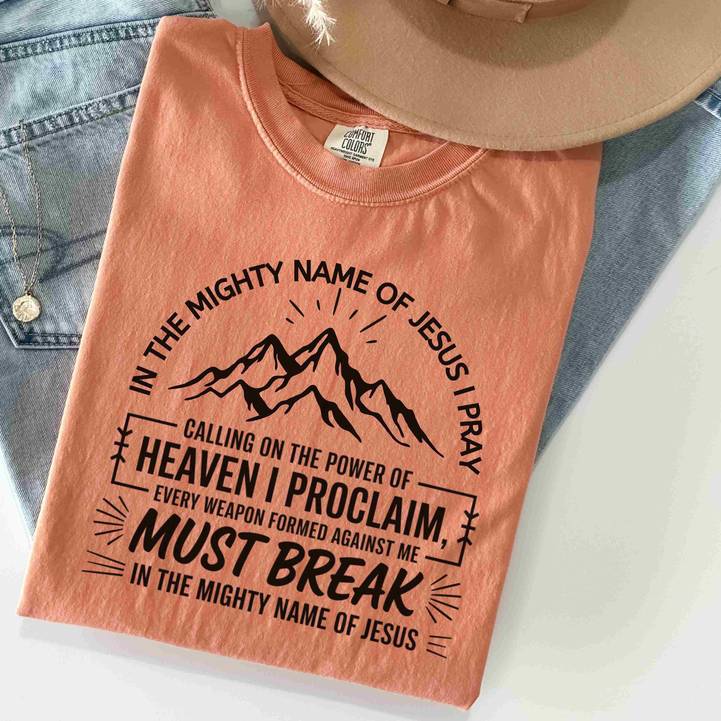 Mighty Name of Jesus PNG: Christian Apparel Design (digital Download ...