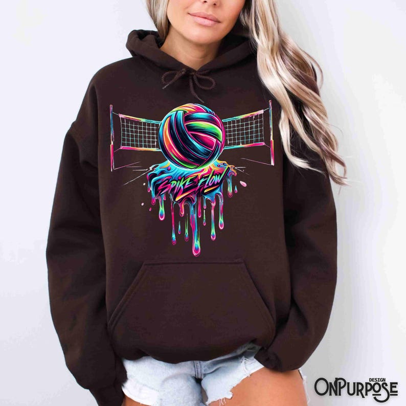 VOLLEYBALL SPIKE FLOW Png, Volleyball Drip Png, Volleyball Mom Png ...