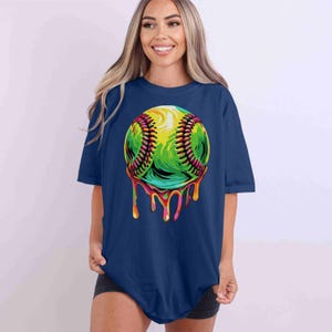 SOFTBALL DRIP PNG, Softball T-shirt , Softball Mom, Sublimation, Ice ...