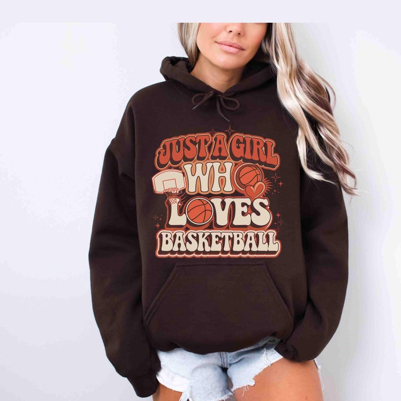 Girl Basketball Retro T-shirt Design: Basketball Mom Gift (digital ...