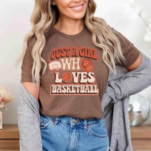 Girl Basketball Retro T-shirt Design: Basketball Mom Gift (digital ...