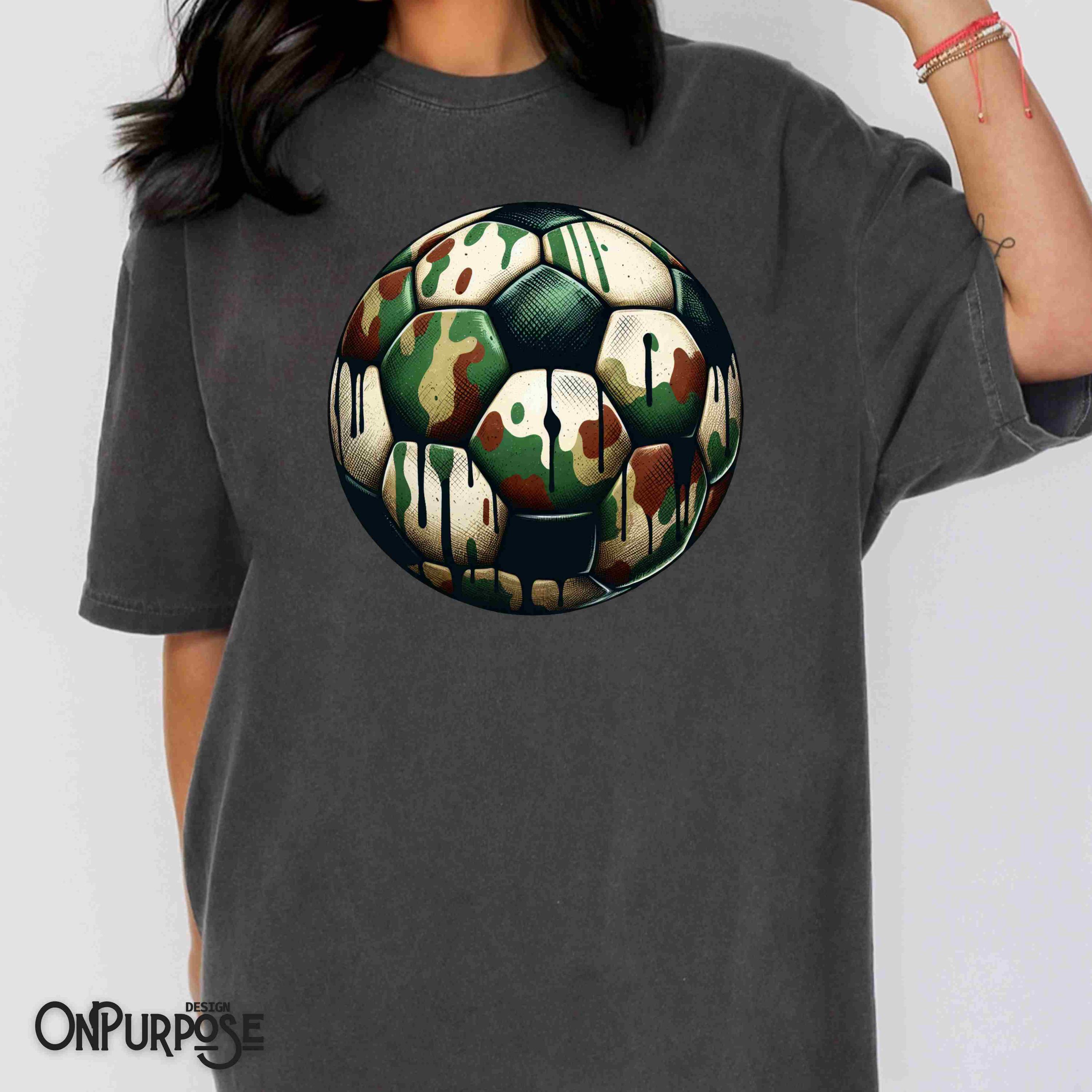 Camo Drip Soccer Ball PNG: Camouflage Clipart for Sublimation (digital ...