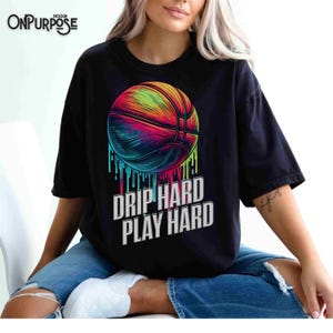 Neon Basketball Drip PNG: Sublimation Design (digital Download) - Etsy