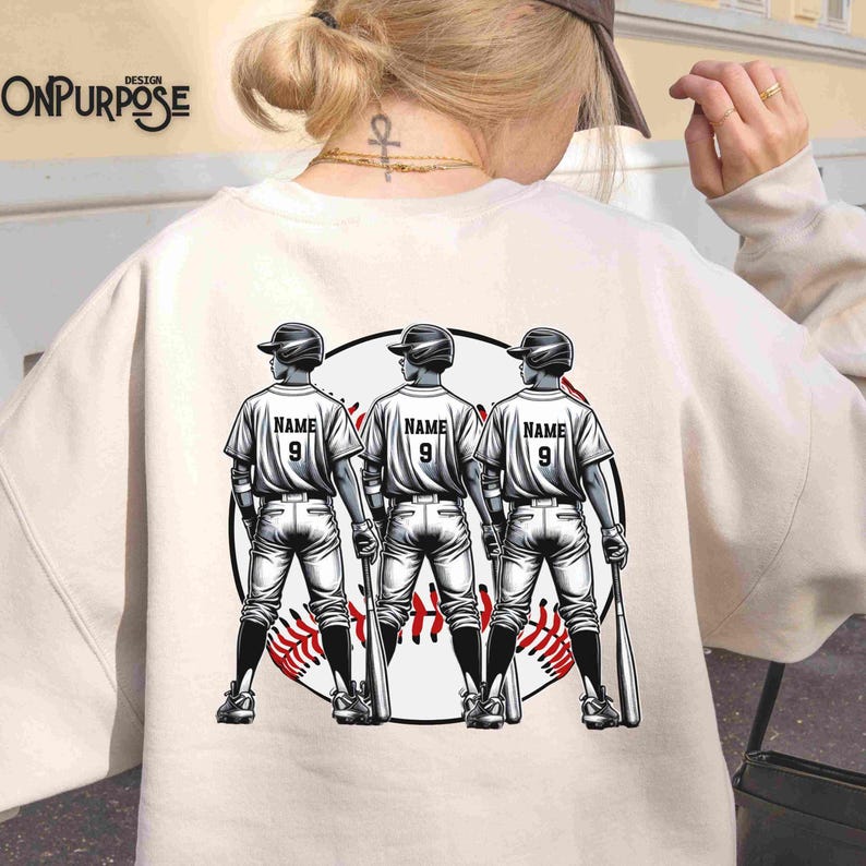 Custom Baseball Player PNG: Personalized Sublimation Design (digital ...