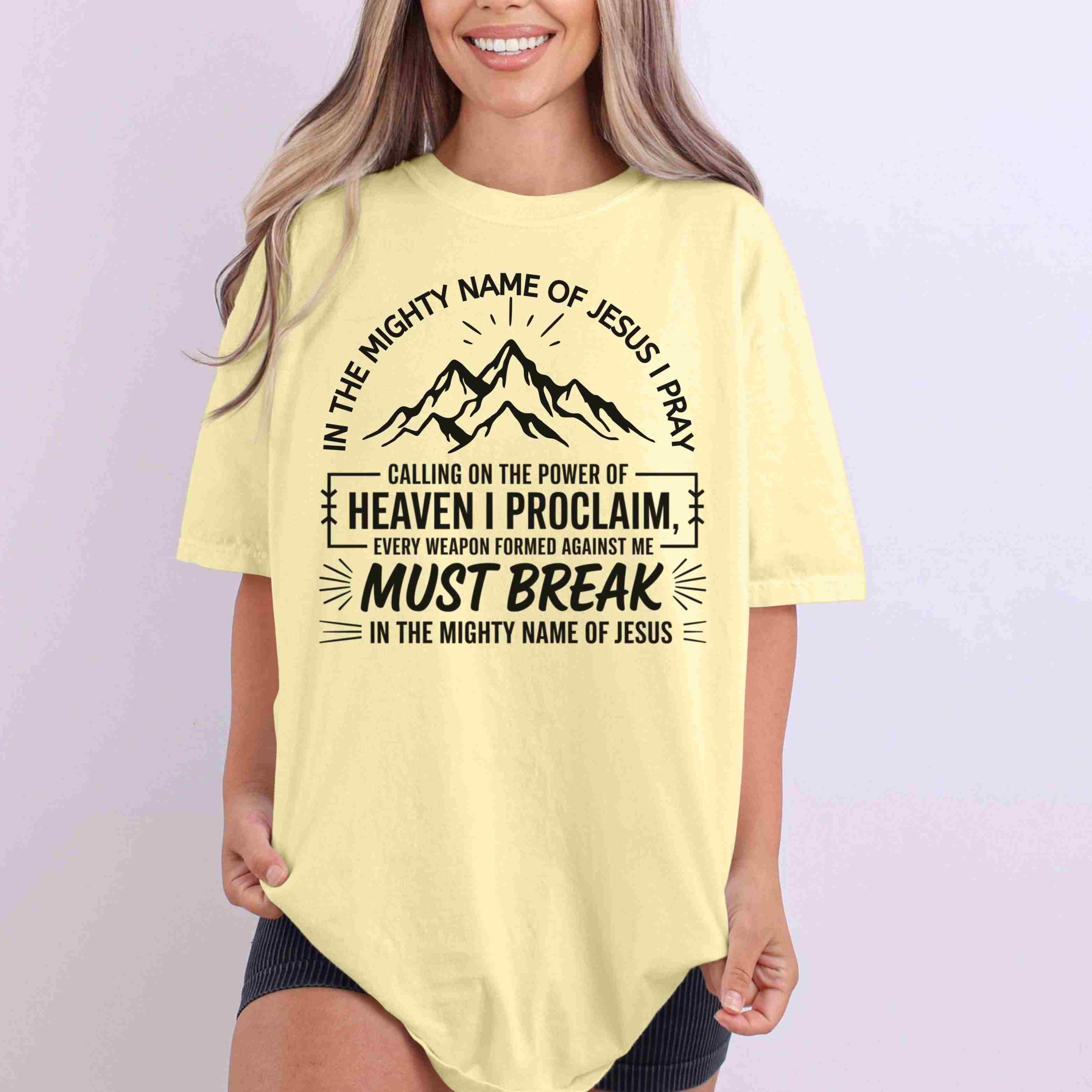 Mighty Name of Jesus PNG: Christian Apparel Design (digital Download ...