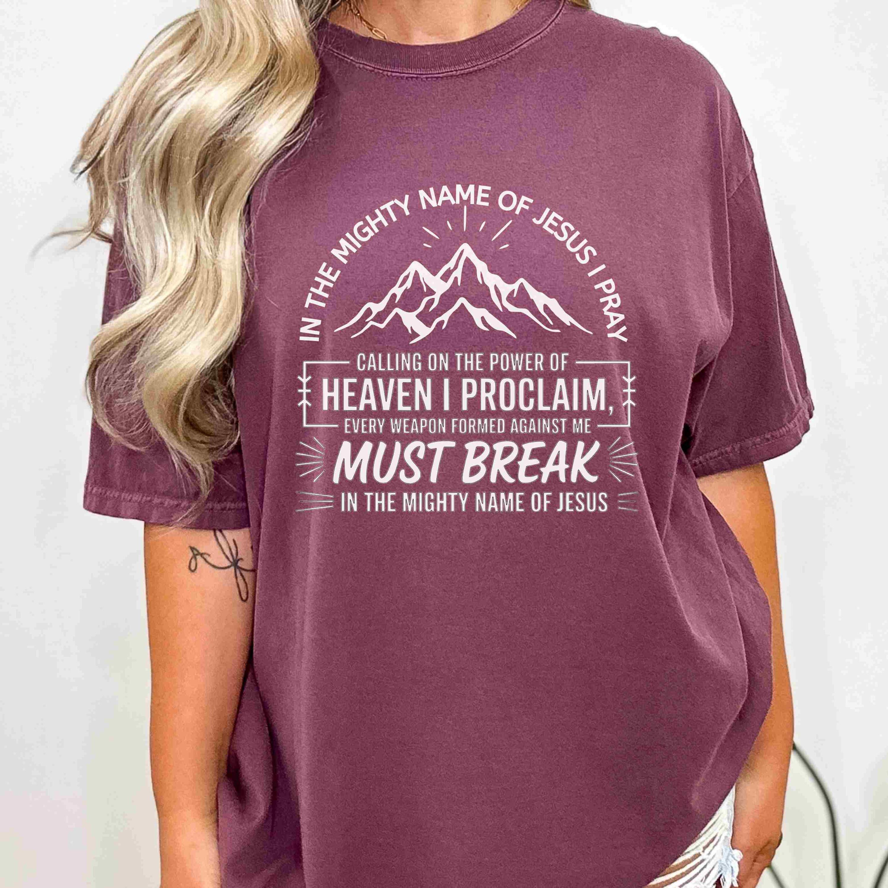 Mighty Name of Jesus PNG: Christian Apparel Design (digital Download ...