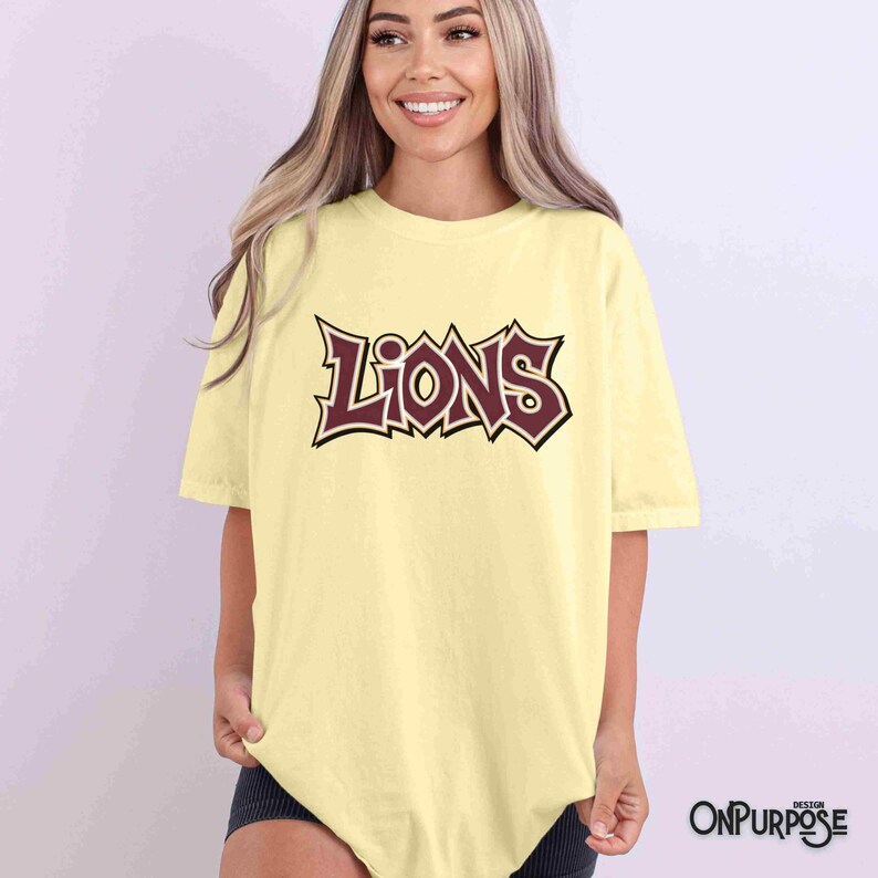 Graffiti LIONS Mascot SVG & PNG, Bold School Spirit Design for Shirts ...