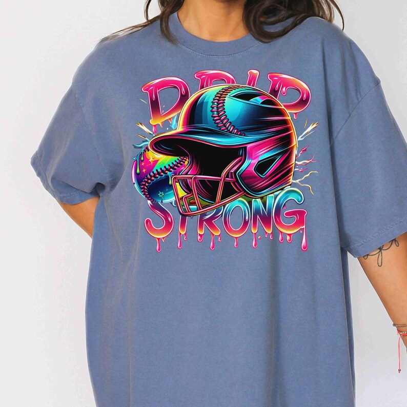 Softball Drip PNG: Neon Helmet Design (digital Download) - Etsy