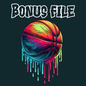 Neon Basketball Drip PNG: Sublimation Design (digital Download) - Etsy