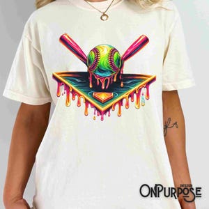 SOFTBALL DIAMOND PNG, Softball Drip Png, Softball T-shirt , Softball ...