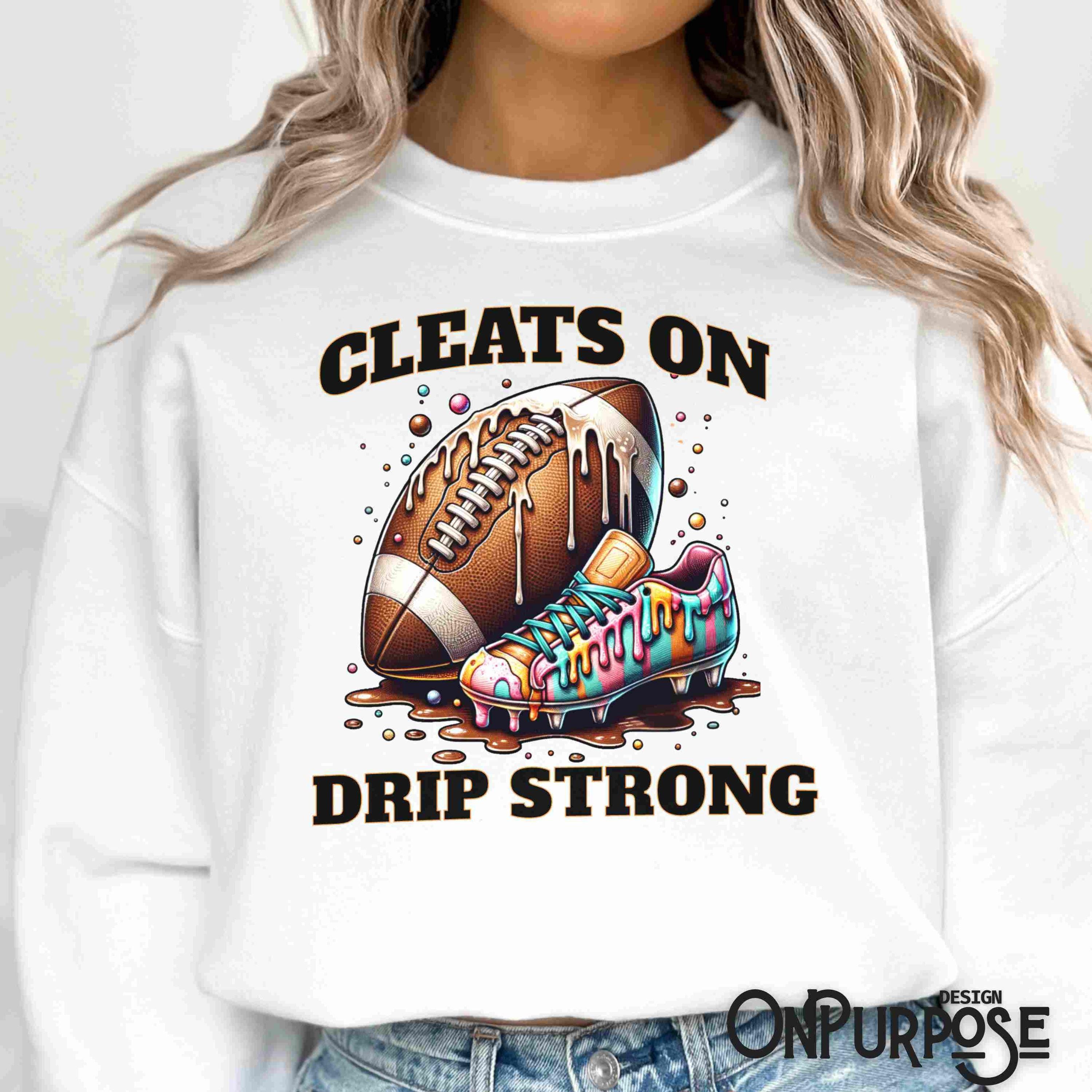 Dripping Football PNG: Game Day Sublimation Graphic (digital Download ...