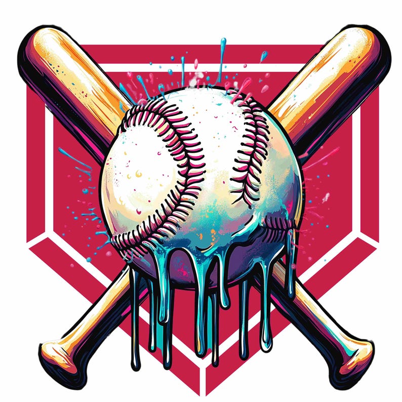 BASEBALL DRIP PNG Bundle, Baseball Shirt,baseball Mom, Sublimation, Ice ...