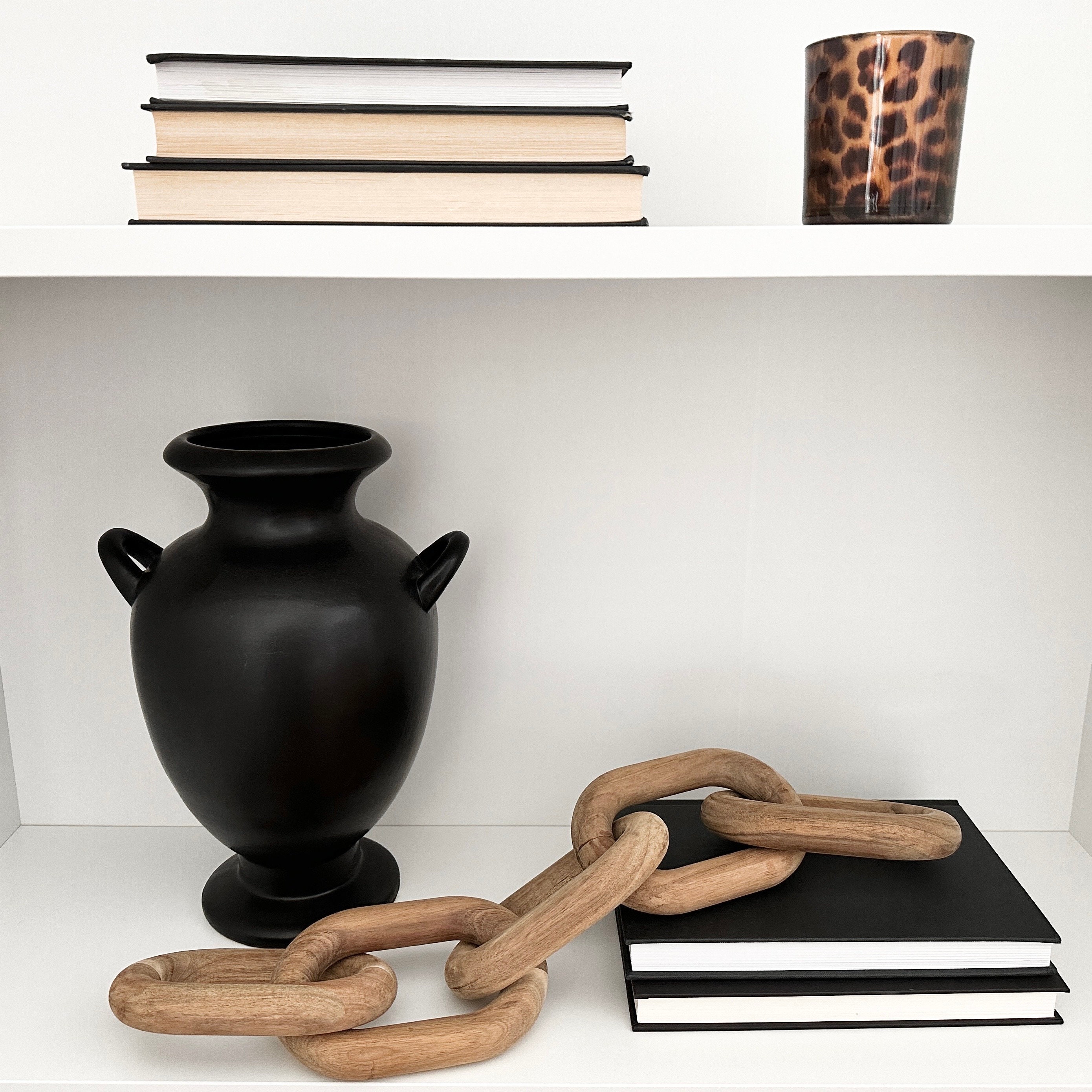 Acacia Wood Chain Link Decor 100% Premium Acacia Wood Coffee Table ...