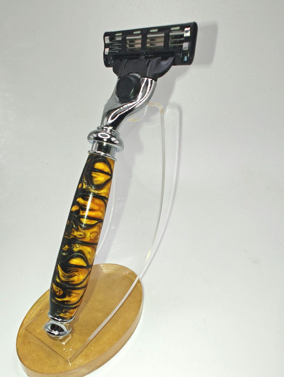 Fiery Tiger's Eye Razor Handle - Etsy