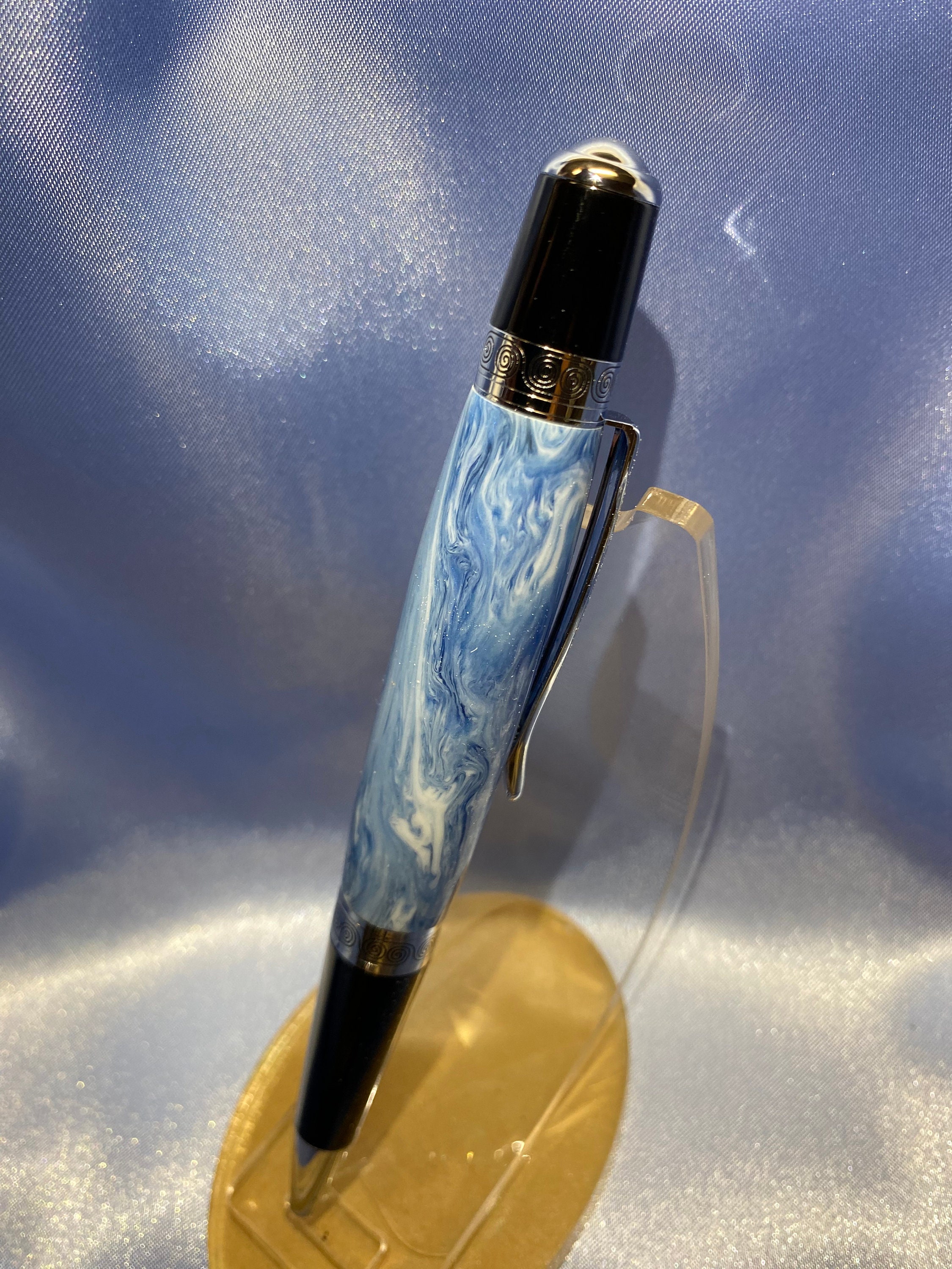 Blue and White Swirl Pens - Etsy