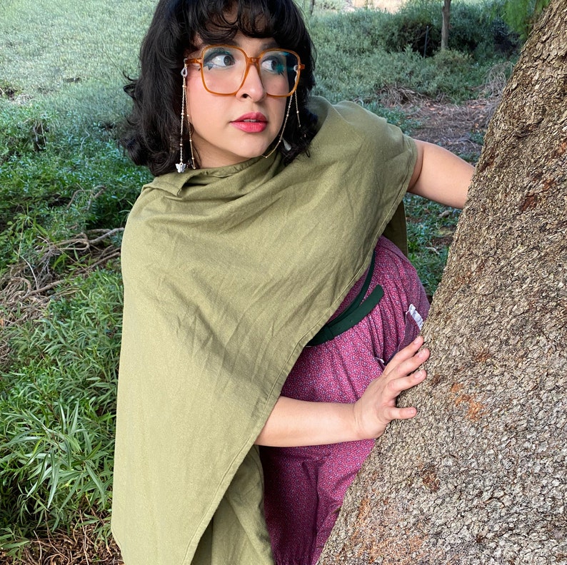 100% Cotton Ruana Irish Wrap Cloak and Viking Pin for Medieval, Fantasy ...