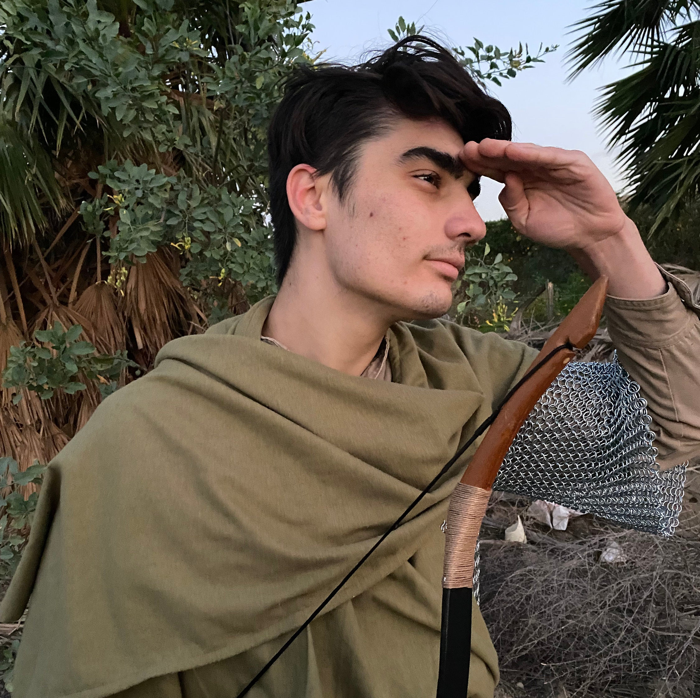 100% Cotton Ruana Irish Wrap Cloak and Viking Pin for Medieval, Fantasy ...