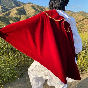Renaissance Velvet Half Cape: Musketeer Costume, Red Satin Lined - Etsy