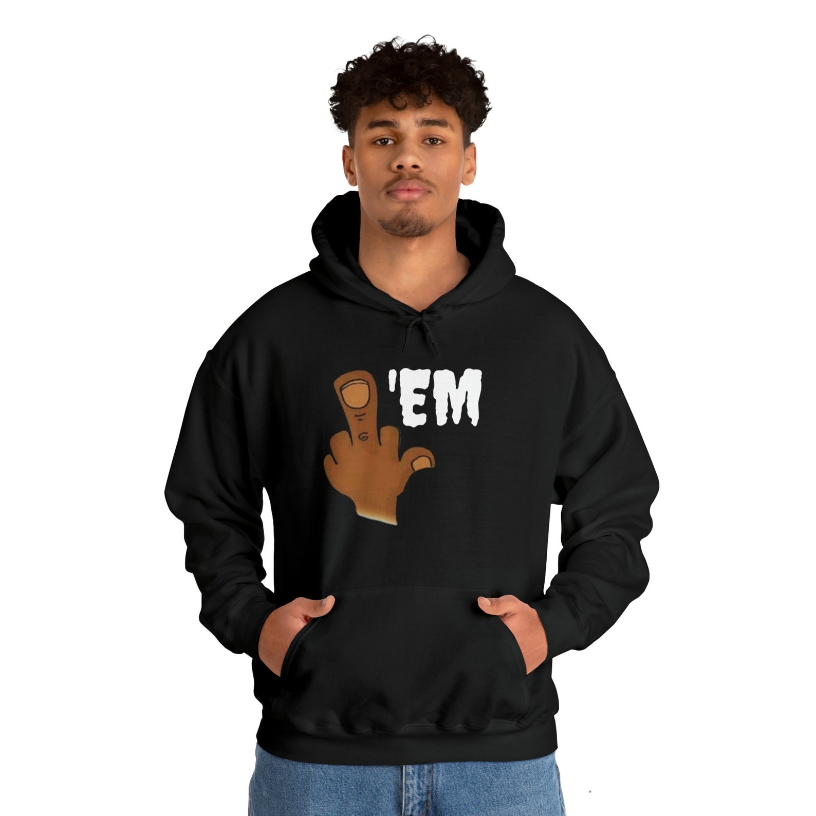 Middle Finger Hooded Sweatshirt - Etsy