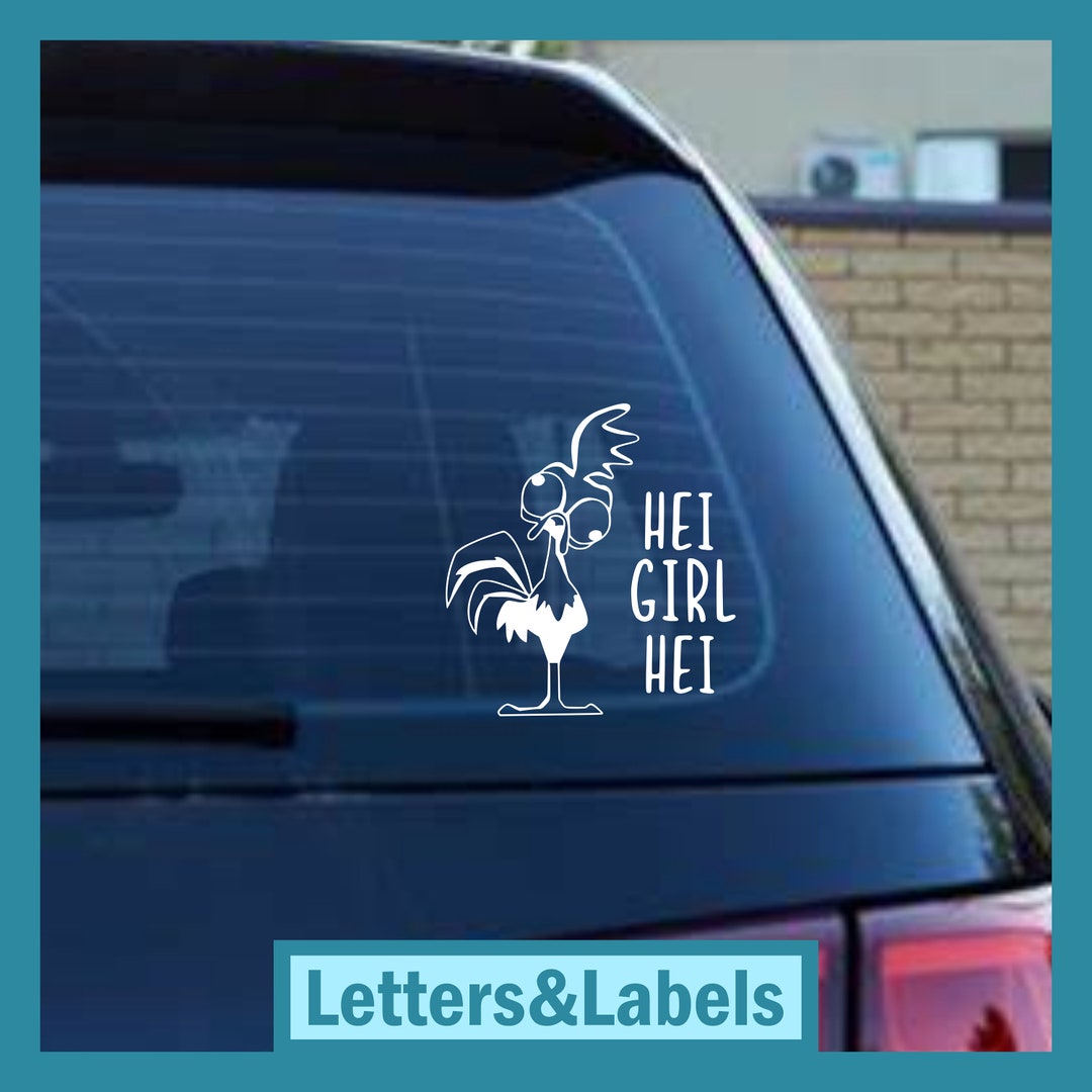Vinyl Car Decal Sticker Label Hei Girl Hei - Etsy