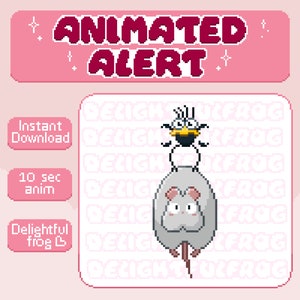 X7 Cute Animated Alerts/cute Twitch Alerts | Instant Download for Your ...