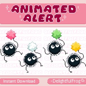 X7 Cute Animated Alerts/cute Twitch Alerts Instant Download for Your ...