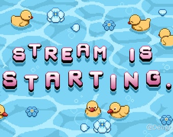 X4 Deluxe Cute Animated Twitch Banners / Anime Themed Streamer Screens ...