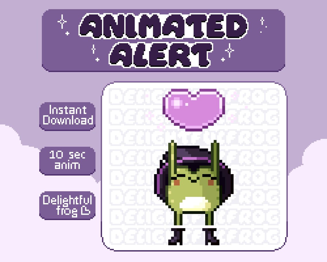 X3 Animated Froggy Witch Alert Pack / Spooky Twitch Alerts | Instant ...