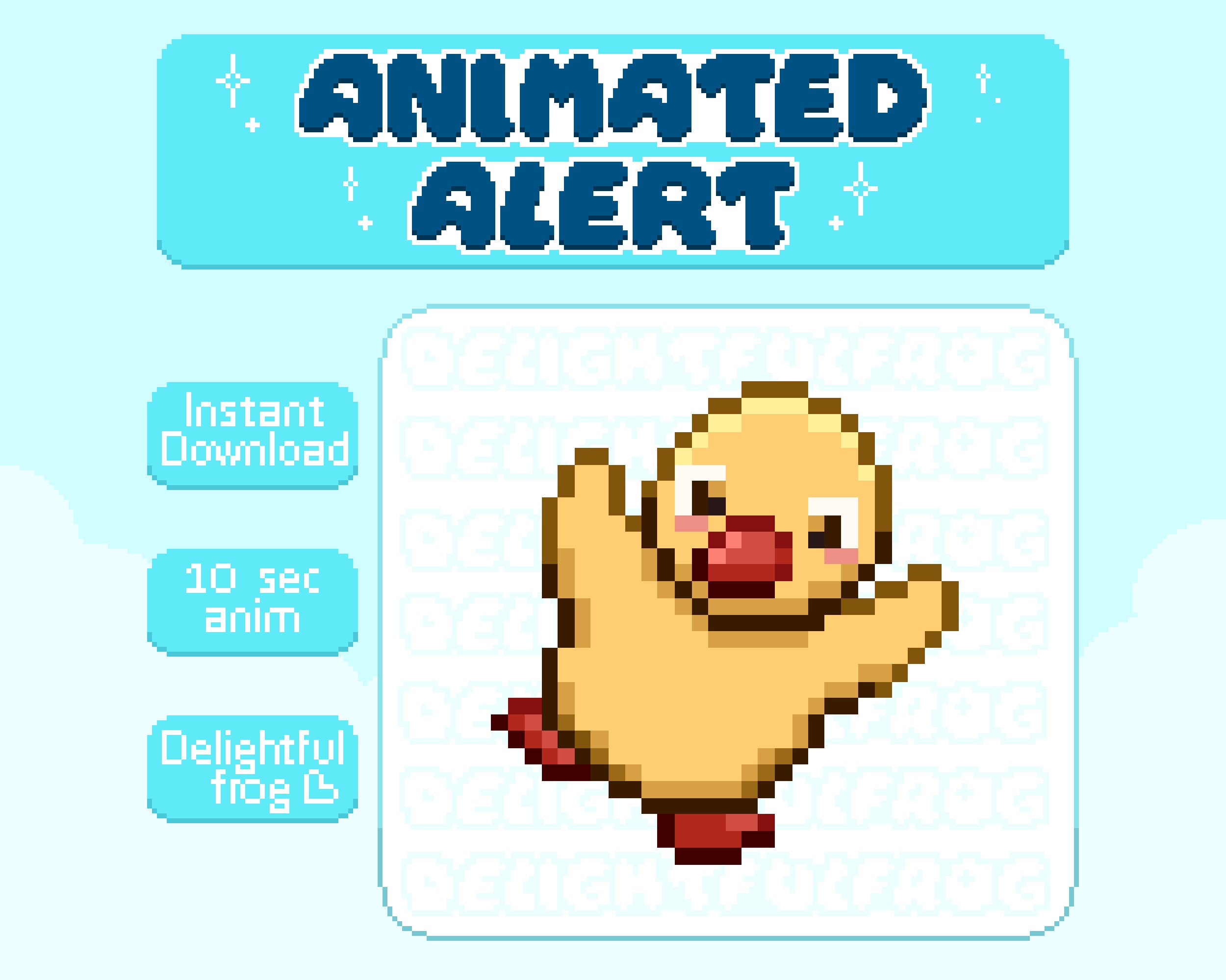 X4 Animated Duck Stream Alerts / Cute Twitch Alert | Instant Download ...