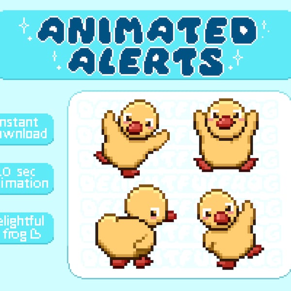 Twitch Stream Alerts Duck - Etsy