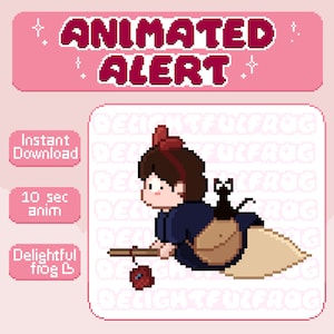 X7 Cute Animated Alerts/cute Twitch Alerts | Instant Download for Your ...