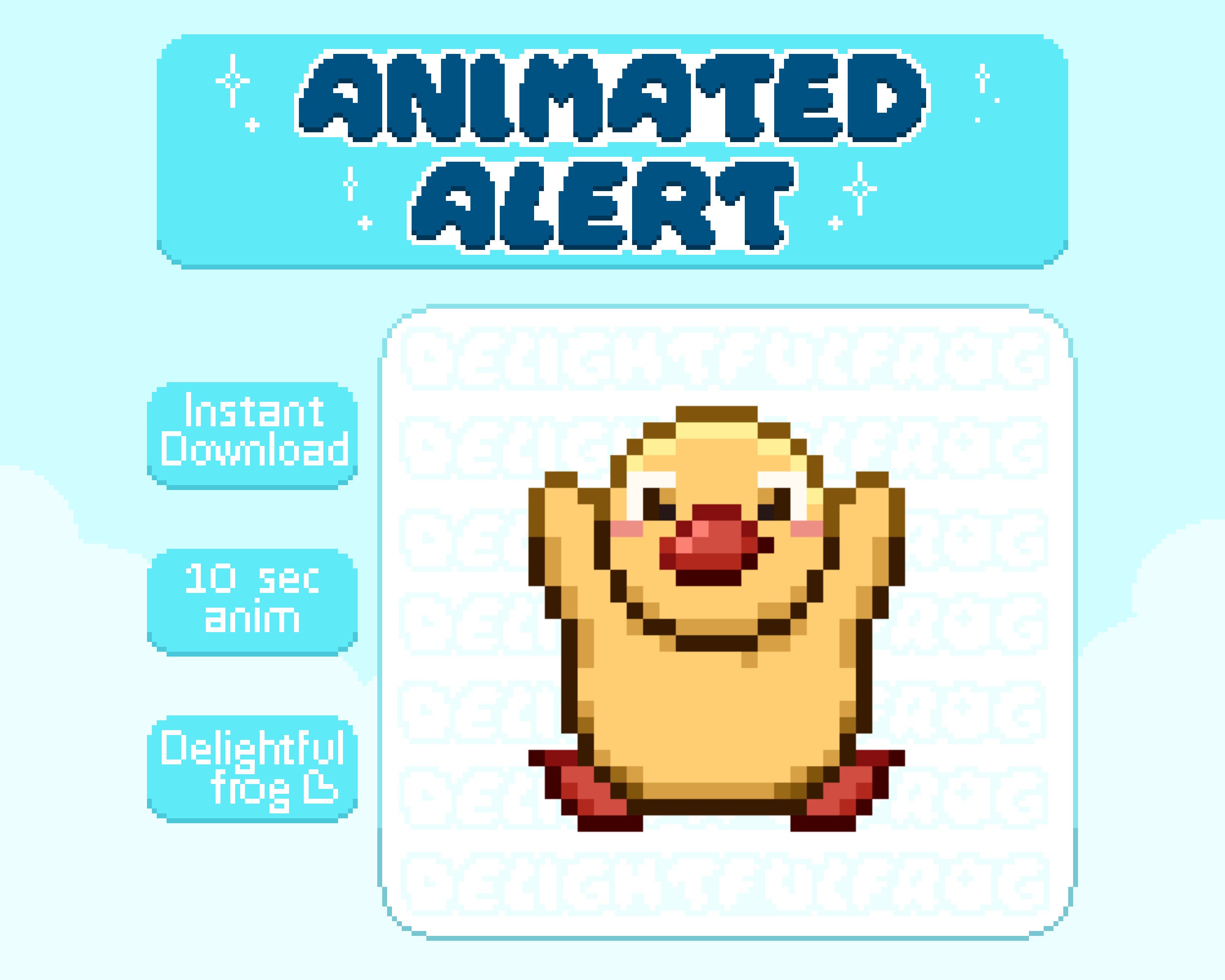 X4 Animated Duck Stream Alerts / Cute Twitch Alert | Instant Download ...